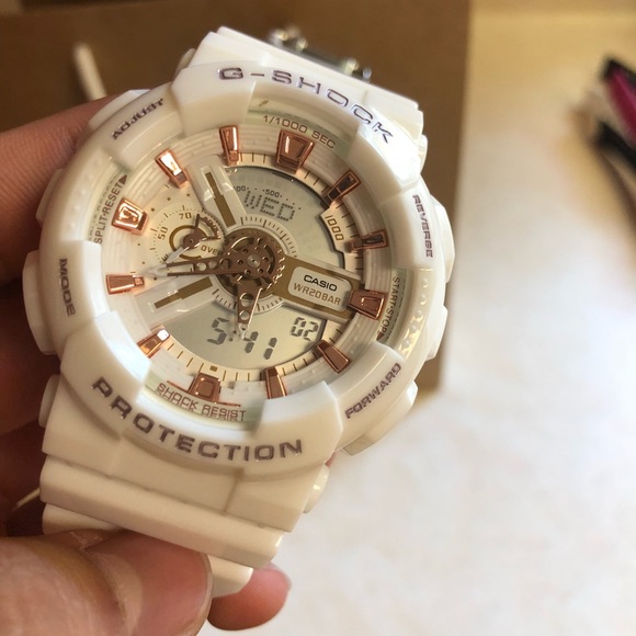 G-Shock | Accessories | White Gshock Lights Up G Shock Brand New Casio ...